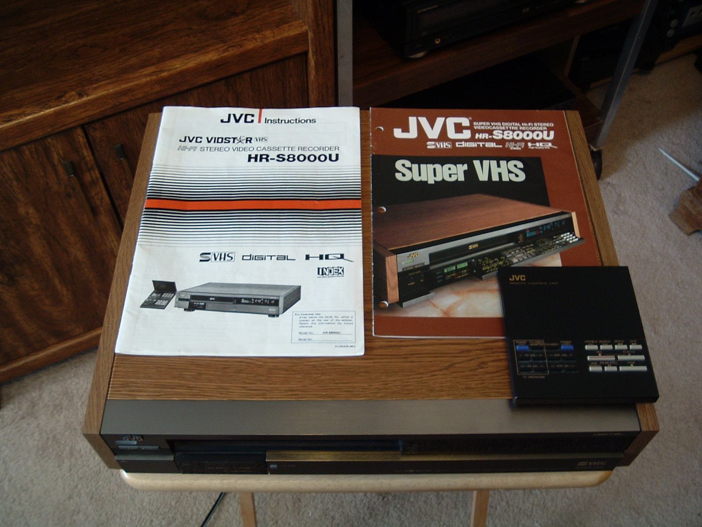 Jvc hr-s8000u s-vhs vcr (1988) | AVS Forum