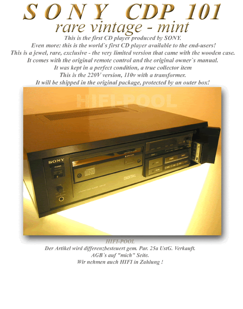 best CD player for a vintage set-up? | Steve Hoffman Music Forums