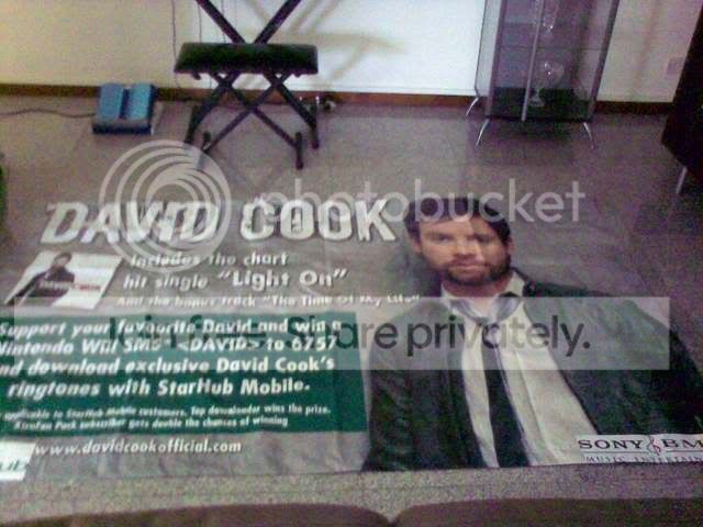 I WON David’s poster from HMV!! | David Cook Singapore